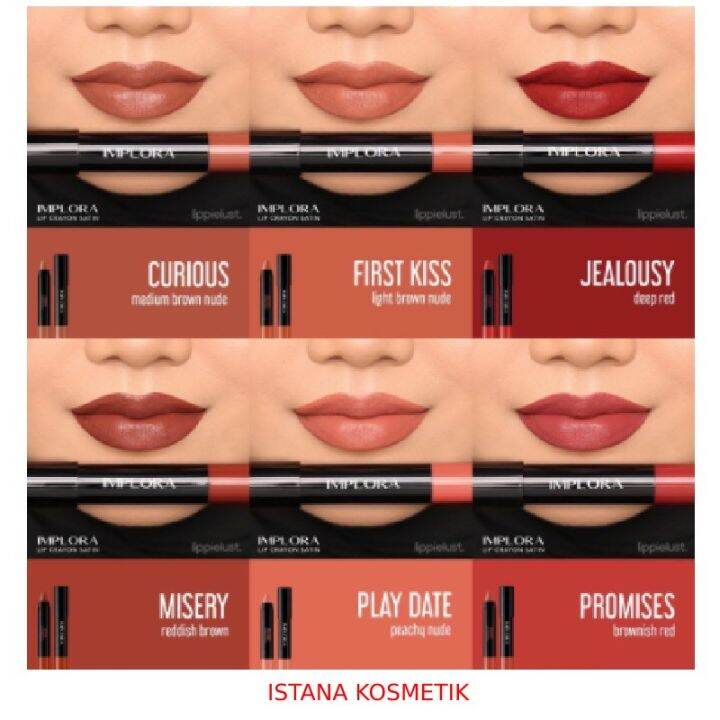 IMPLORA LIP CRAYON SATIN | Lazada Indonesia