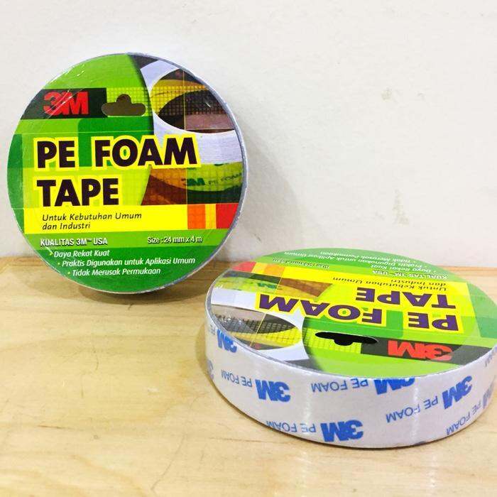 Double Tape Foam Tape PE 3M 1600TG 24mm x 4m ORIGINAL 24 mm x 4 m | Lazada Indonesia