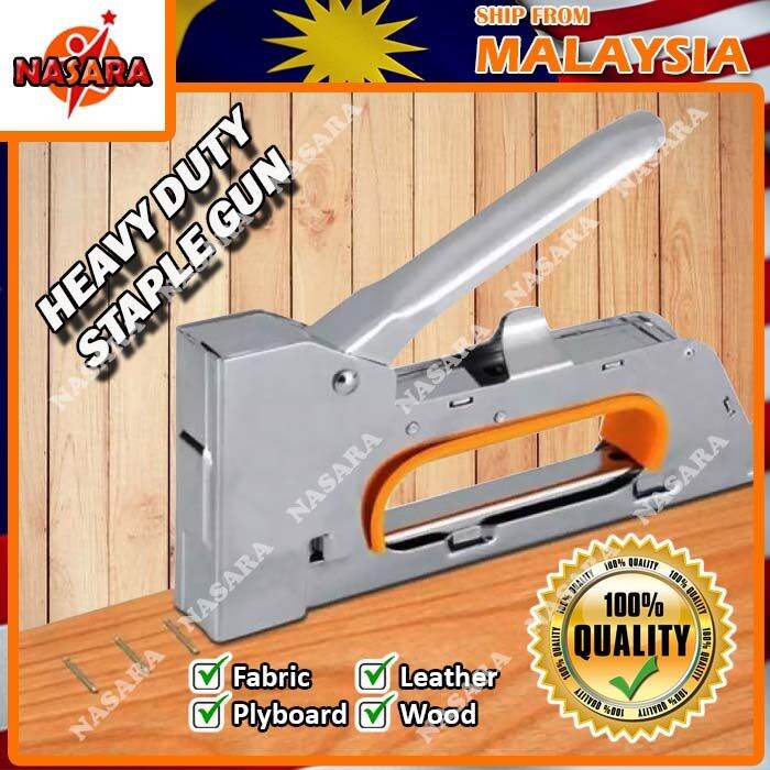 Nasara ~ HEAVY DUTY TACKER STAPLE GUN STAPLER GUN STAPLING NAIL For ...