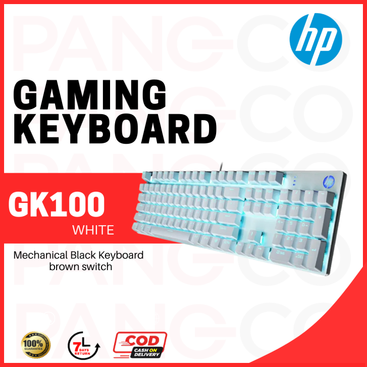 HP GK100 WHITE Mechanical Keyboard Wired Backlight Gaming Keyboard ...