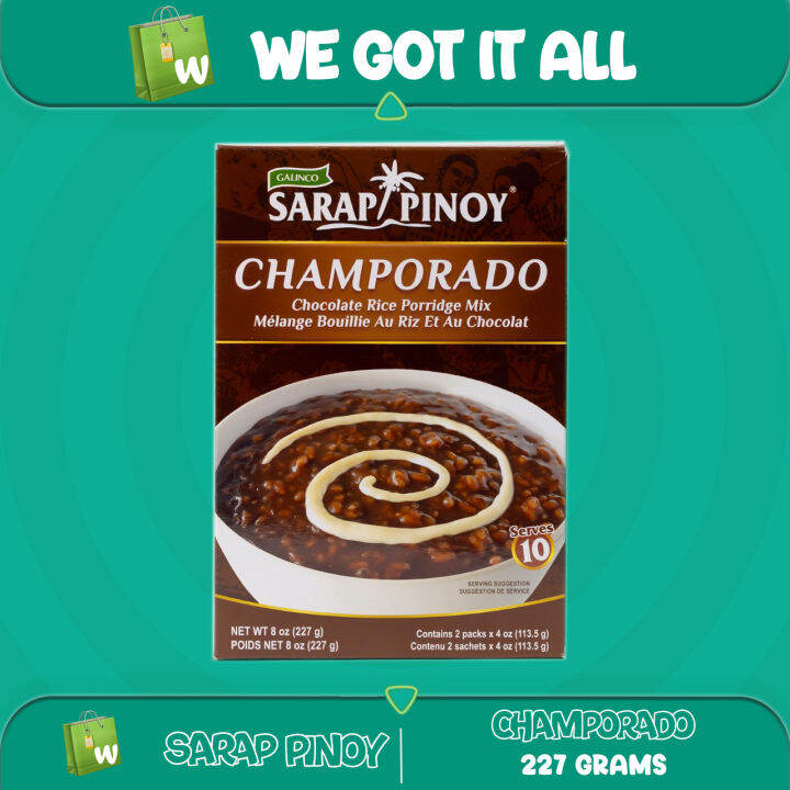 Galinco Sarap Pinoy Champorado Mix 227g | Lazada PH