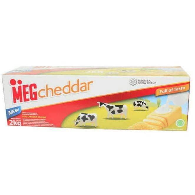 MEG KEJU CHEDDAR MERAH 2Kg - CHEDDAR CHEESE - KEJU CHEDAR OLAHAN - KEJU ...