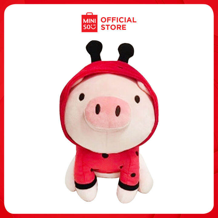 MINISO 12in. Insect-Costume Pig Plush Toy (Ladybug) | Lazada PH