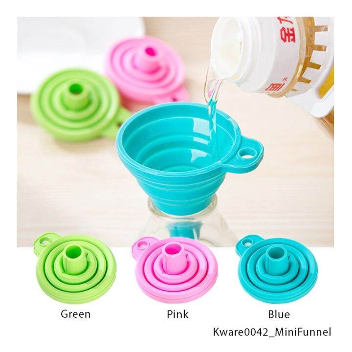 [ALIN STORE] Silicone Foldable Funnel Practical Collapsible Funnel ...
