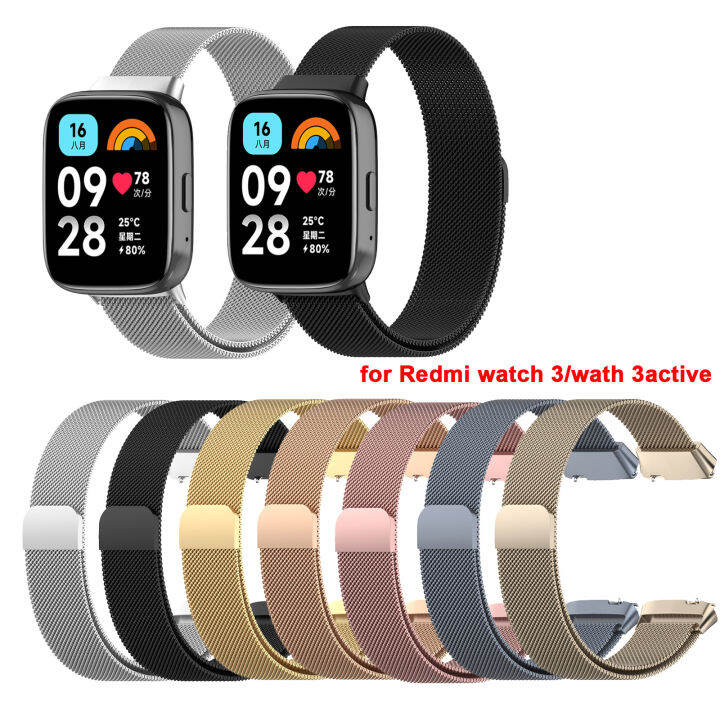 Milanese Loop Watch Band Strap For Redmi watch 3/Redmi watch 3 active ...