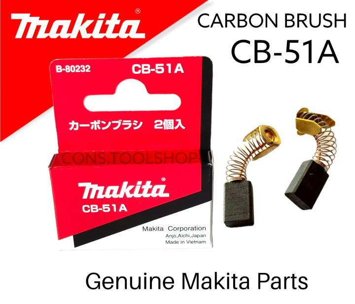 (B-80232) Original Makita Carbon Brush CB-51A (1 SET) | Lazada PH