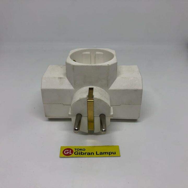 T Arde Broco - Steker T Multi Plug White - Colokan Cabang 3 Lubang ...