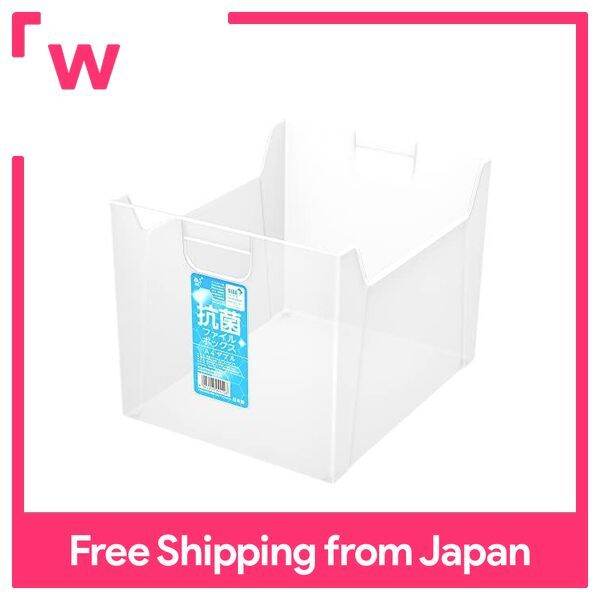Nakabayashi antibacterial file box A4 double/clear white FBK-E05-CW ...