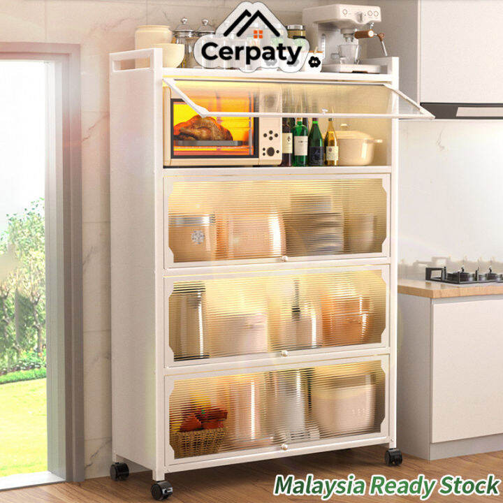 Rak Dapur Kitchen Storage Rack Oven Rack Spice Rack Kitchen With Door ...