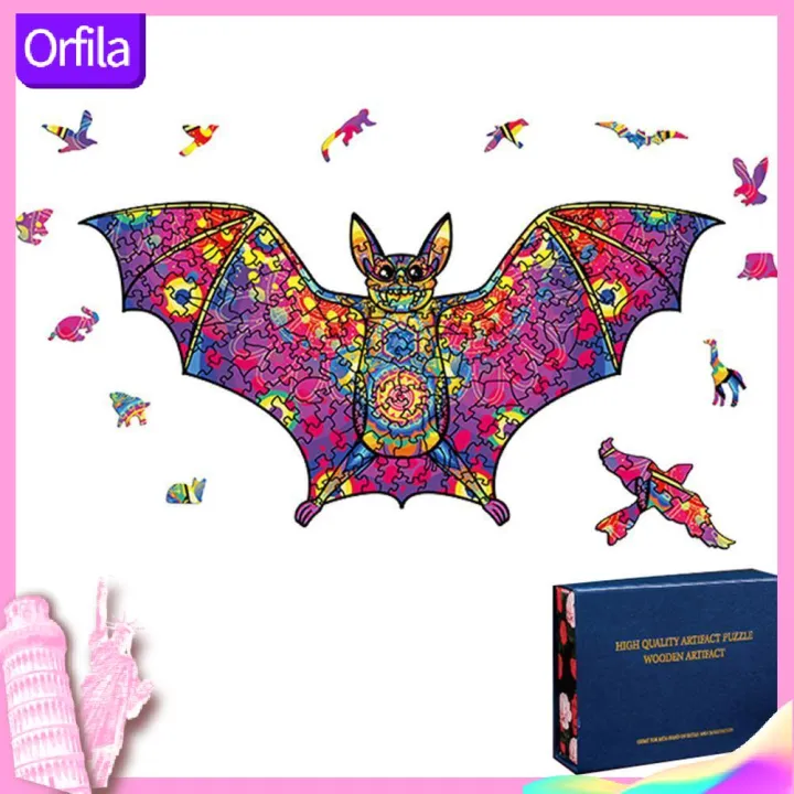 Wooden Jigsaw Puzzles Unique Irregular Shape Jigsaw Pieces Animal ...