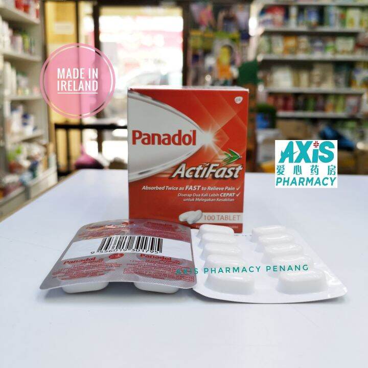 PANADOL ACTIFAST paracetamol/acetaminophen 10's for pain and fever Exp ...
