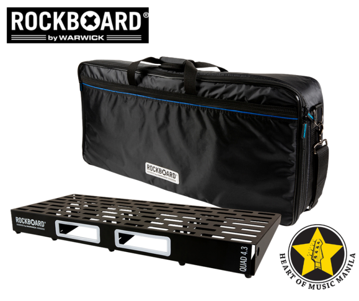 Warwick RockBoard QUAD 4.3 Pedalboard with Gig Bag for 10-20 pedal ...