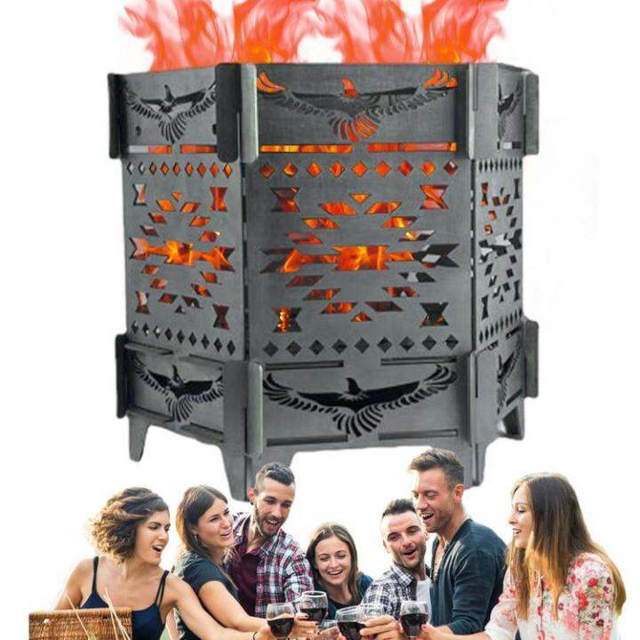 Outdoor Fire Pits Foldable Camping Incinerator Portable Garden Waste ...