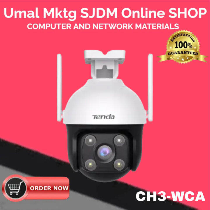 TENDA CH3-WCA 1080P Outdoor Wi-Fi Pan/Tilt Camera | Lazada PH