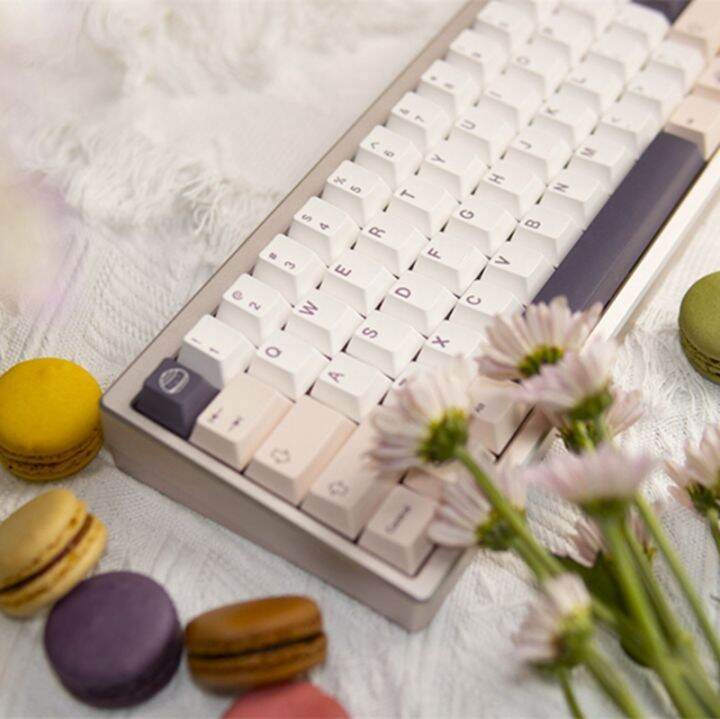 GMK Taro puff pastry keycap 118 Keys cherry Profile PBT Sublimation ...