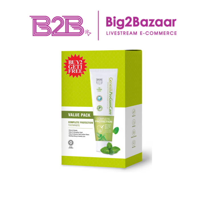 Genesis Pro Gum Care Enhanced Formula Toothpaste - 120g x 3 tubes ...