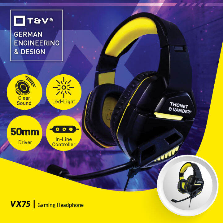 THONET AND VANDER VX70 / VX75 Gamer Headset Gaming Headset | German ...