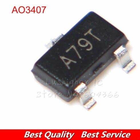 AO3407 A79T Mosfet 30V 4,3A P-Channel Sot-23 SOT SMD AO3407A | Lazada ...