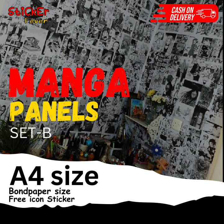 StickerFever Anime Manga Collectibles Panels Sticker Wall Decorations ...