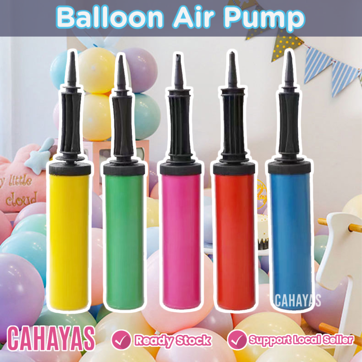 [Ready Stock] Birthday Balloon Inflator Plastic Hand Held Pump | Lazada