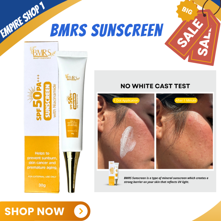 Original BMRS SUNSCREEN SPF 50 PA+++ with Collagen and glutathione No ...