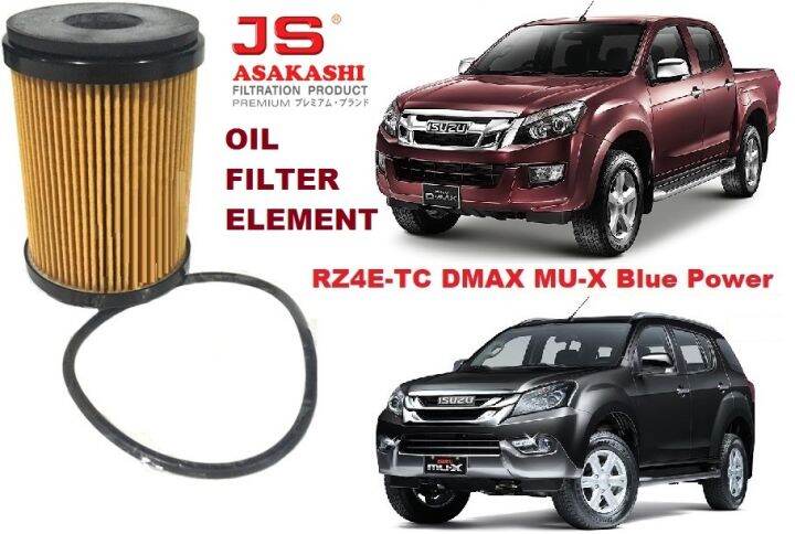 JS Asakashi OE0122 Oil Filter For Isuzu DMax and M-UX RZ4E-TC | Lazada PH