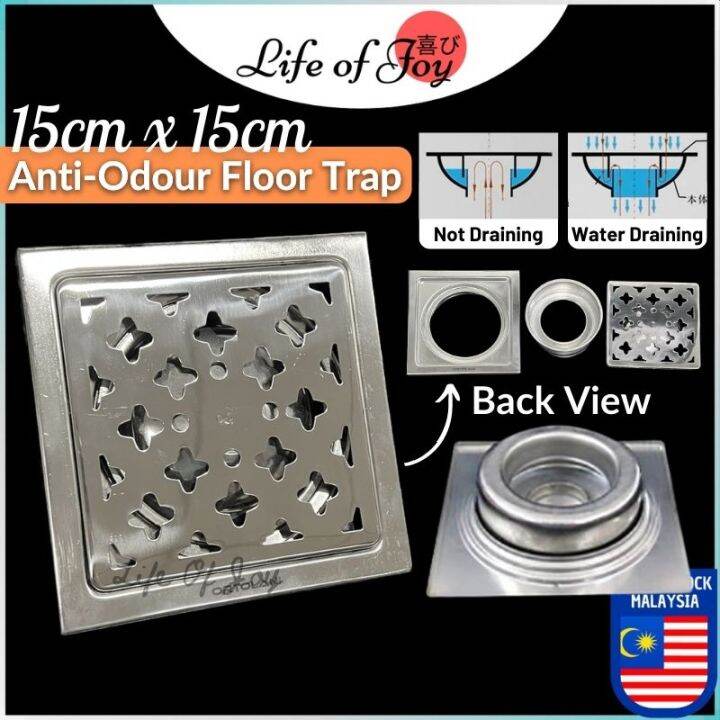 Anti Odor Stainless Steel Floor Grating Anti Odour Floor Trap Anti ...