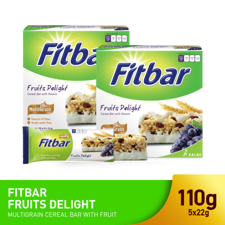 Fitbar Cereal Bar Pack of 10 Multipack (10 x 44g) | Lazada PH