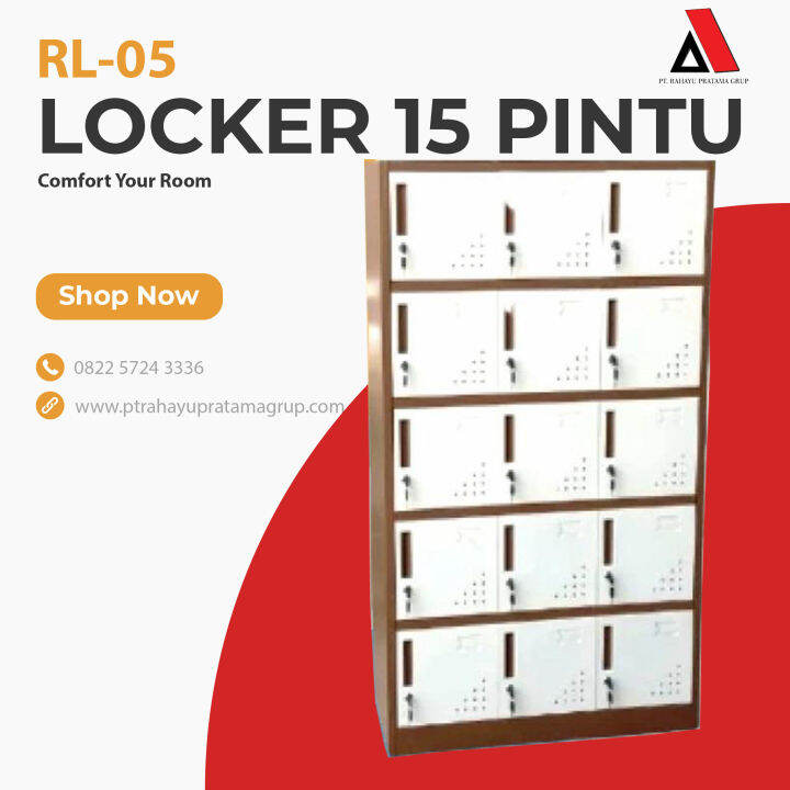 Locker besi 15 pintu.locker baju.locker pakaian.helm.lemari Arsip ...
