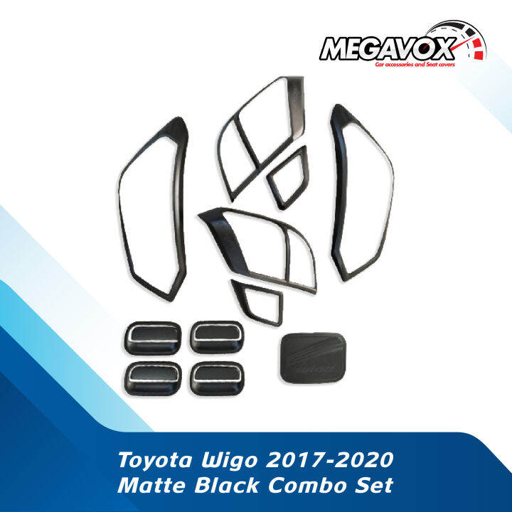 Toyota Wigo 2017-2021 Matte Black Combo Set | Lazada PH