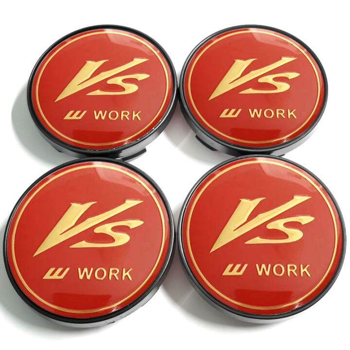 Style 60mm WORK center caps Work EMOTION hub cover VS WORK rim cap ...