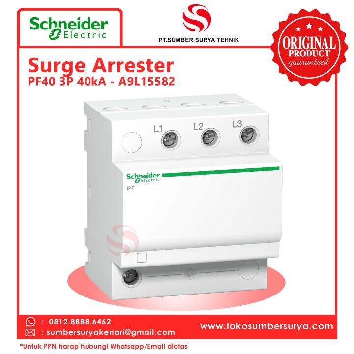 Surge Arrester PF40 3P A9L15582 Schneider | Lazada Indonesia