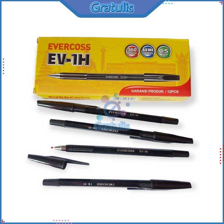 PULPEN JEL EVERCOSS EV-1H [1 PAK] / ALAT TULIS SEKOLAH / BOLPEN BULPEN ...