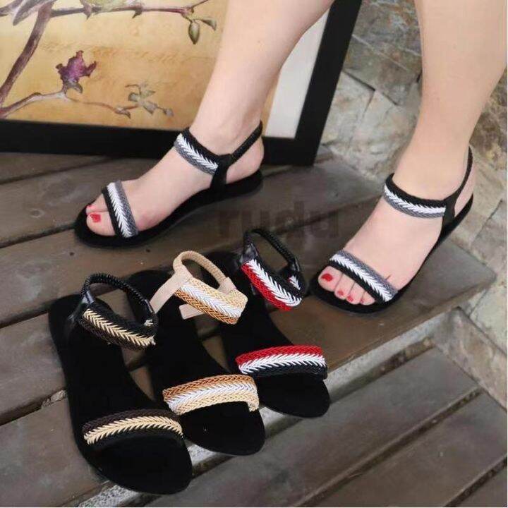 [𝐘𝐢𝐙𝐢𝐗𝐢] Women Marikina Sandals Triple Color Strap Maganda | Lazada PH