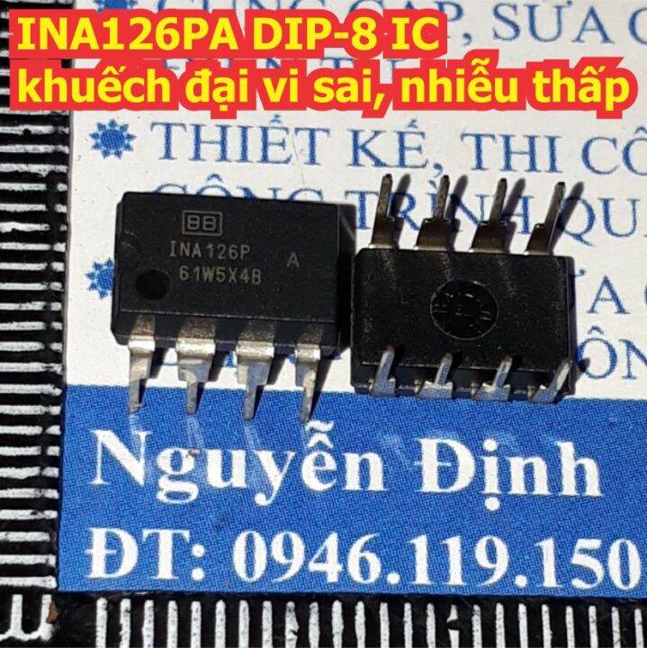 INA126PA INA126P INA126 DIP-8 IC khuếch đại vi sai, nhiễu thấp kde2071 ...
