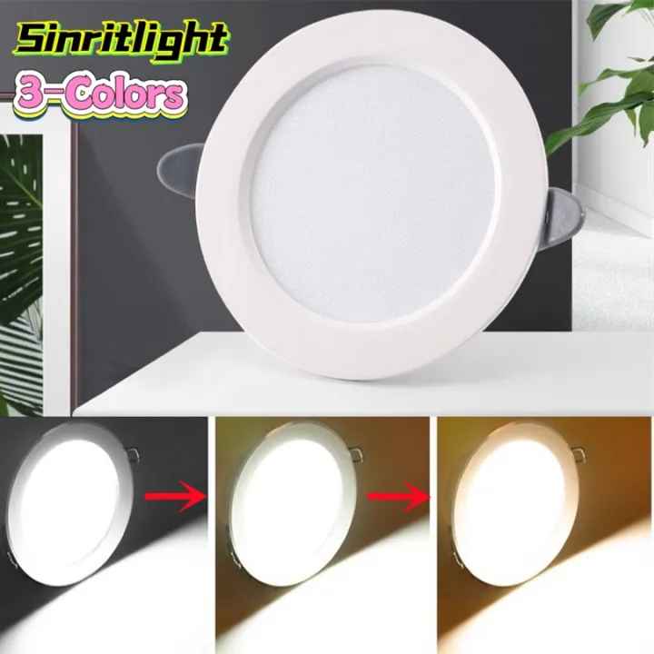 LED Tri color changing downlight pinlight adjustable 5W ceiling light ...