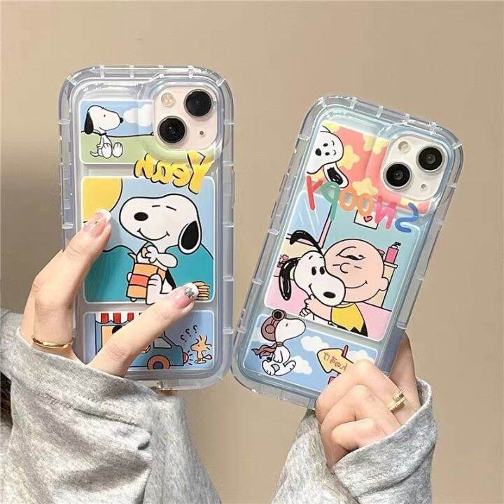 Below59 Shop เคสโทรศัพท์สกรีนลายสนูป ซิลิโคนนิ่ม แบบใส กันกระแทก