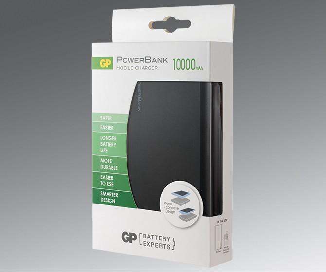 GP Portable Power Bank 10000mAh ( Black ) | Lazada