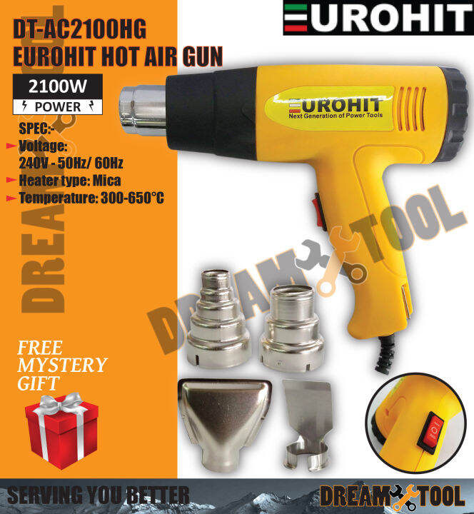 *GUN ANGIN PANAS / HEAT GUN* EUROHIT Hot Air Gun (2100W) DT-AC2100HG ...