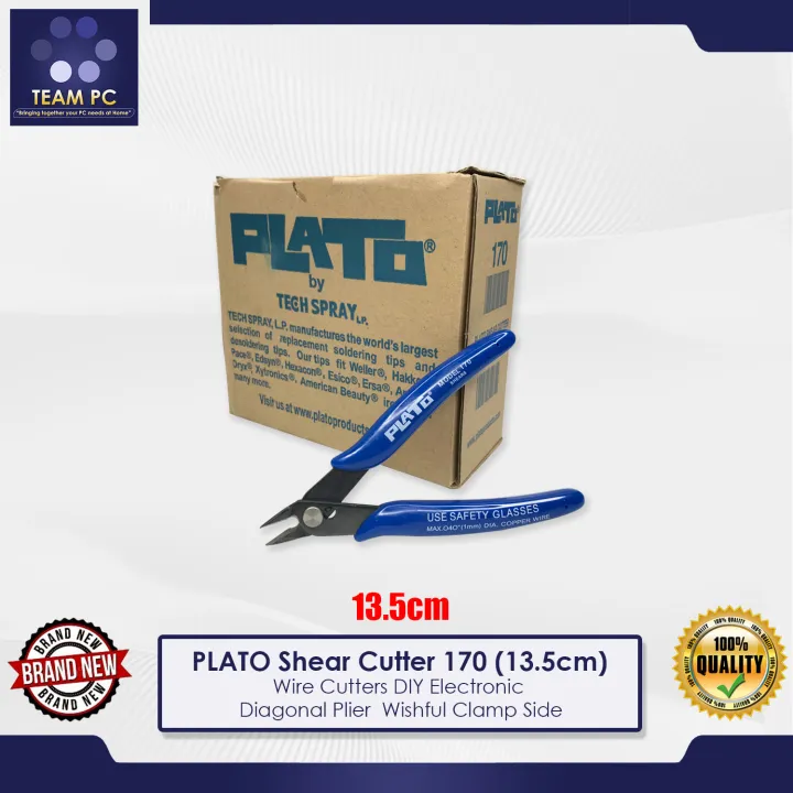 PLATO Shear Cutter 170 (13.5cm), Wire Cutters DIY Electronic Diagonal ...