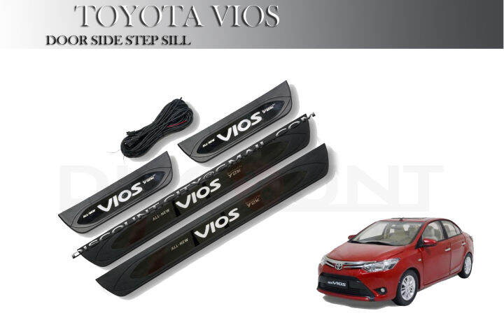 TOYOTA VIOS 2014 DOOR SIDE STEP SILL W/ LIGHTS | Lazada PH