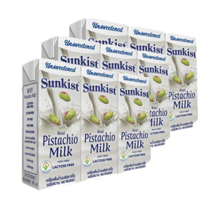 Sunkist Pistachio Milk Original (Unsweetened) ซันคิสท์ นมพิสทาชิโอ รส ...