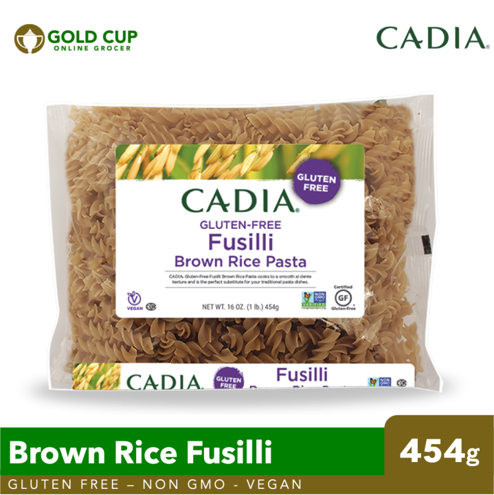 Cadia Brown Rice Fusilli 454g (Gluten Free - Non GMO - Vegan) | Lazada PH