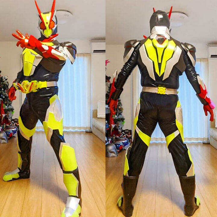 ZERO TWO Kamen Rider 02 leather COS clothing 1:1 wearable helmet and ...