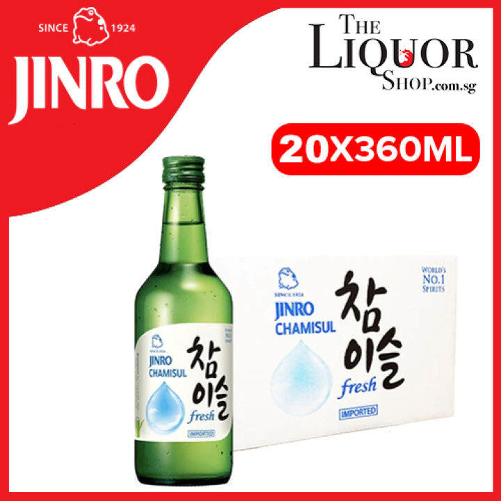 ( Carton Sale - 20 Bottles x 360ml) Jinro Chamisul Fresh Soju | Lazada Singapore