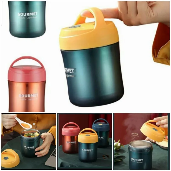 Termos Air Sup Bubur Bayi Makan Mangkok Panas 500ml. - Kuning (L0Z5 ...