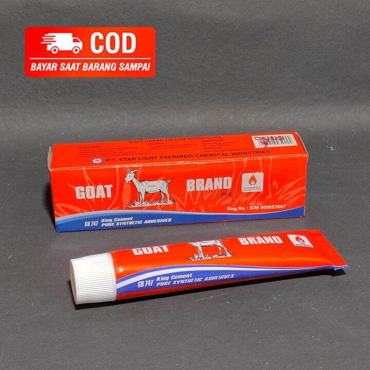 Lem Kambing odol 40gram dan Lem kambing kaleng 100gram | Lazada Indonesia