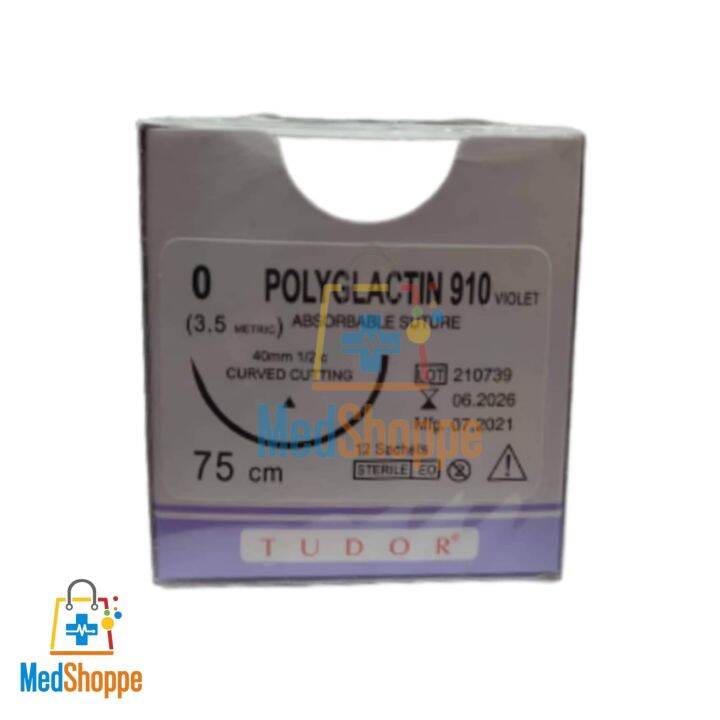 0 Polyglactin 910 Suture Curved Cutting (Absorbable Suture) | Lazada PH