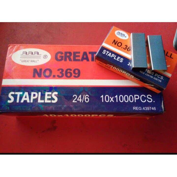 GREAT WALL ISI STAPLES NO.369 / ISI STAPLES BESAR | Lazada Indonesia