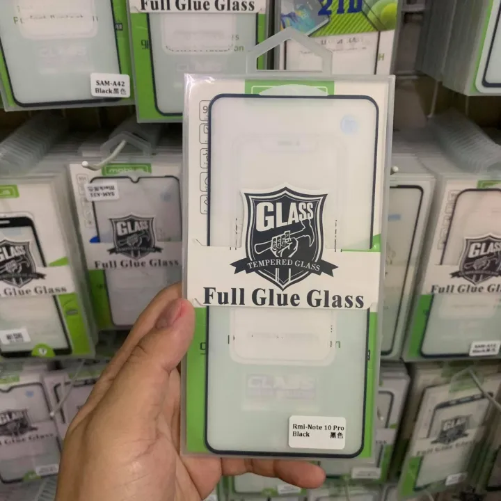 Redmi Note 10 Pro Full Tempered Glass Premium Protection Perfectly Fit ...